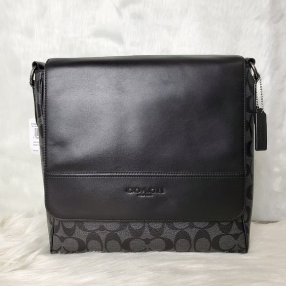 Coach | Bags | Coach Houston Map Bag In Signature Canvas | Poshmark